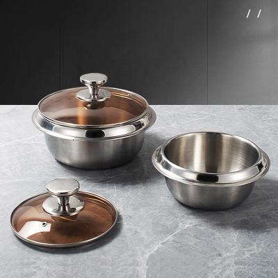 Cina Migliore multiplo di vendita di dimensioni dei vasi della cucina commestibile 18/8 di fornello di riso di riserva del vaso della minestra di acciaio inossidabile che cucina il vaso in vendita