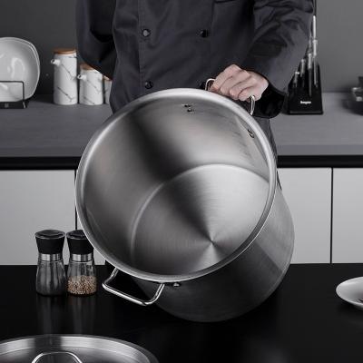 Cina Cucina di vendita diretta della fabbrica che cucina il secchio di riserva di grande capacità del metallo del secchio della minestra di acciaio inossidabile delle pentole 304 dei vasi in vendita