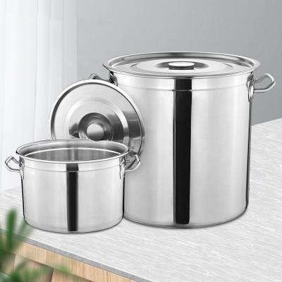 Cina Nuova cucina dell'argento di progettazione che cucina il vaso di cottura resistente delle azione di minestra del vaso di acciaio inossidabile degli articoli con il coperchio di acciaio inossidabile in vendita