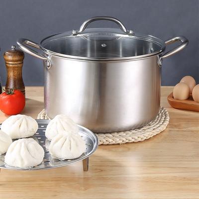 Cina Cucina all'ingrosso del venditore più importante che cucina il vaso della minestra di 410 pentole di acciaio inossidabile di induzione del vaso del vapore in vendita