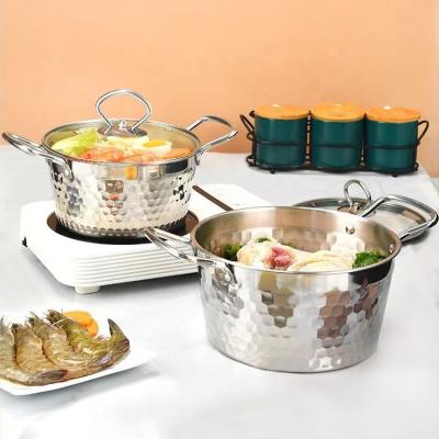 Cina Cucina del venditore più importante di Amazon che cucina il vaso coreano della minestra delle pentole 304 di acciaio inossidabile di induzione degli articoli in vendita
