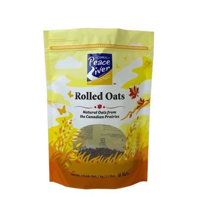 China Custom Printed Matte Finish Food Grade Biodegradable Mylar Bags-Recyclable HDPE Packaging Pouch Stand-up Zip Lock for Milk Jelly DDP USA for sale