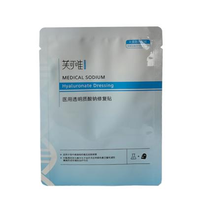 China Custom Printed High Quality Smell Proof Aluminum Foil Flat Pouch Mylar Bags Face Eye Sheet Facial Mask Packaging Bag for sale