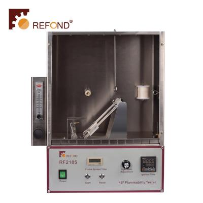 Cina Macchina di prova di infiammabilità di resistenza al fuoco, tessuti tester di infiammabilità di 45 gradi in vendita