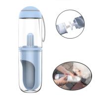 Botella 330ml de la bebida del portador que camina del animal doméstico de los alimentadores del perro plegable fácil del tanque