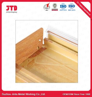China 400mm Width Single Supermarket Shelf 4 Layers White for sale