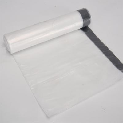 China 5-50 Mikron Dicke PE-Kunststoff-Schrottsack mit Ziehseile Rollen für klare Müllverpackungen zu verkaufen