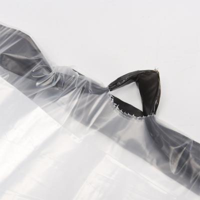 China 5-50 Mikron Dicke PE-Kunststoff-Schrottsack mit Ziehseile Rollen für klare Müllverpackungen zu verkaufen