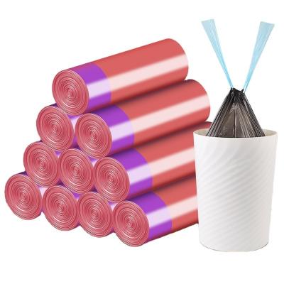 China Saco de basura de cuerda de tira ecológico para residuos de cocina Material HDPE en venta