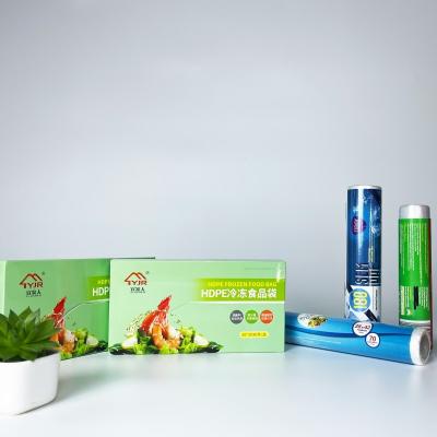 China Embossing Surface PE Plastic Food Bags On A Roll For Food Storage And Packaging for sale