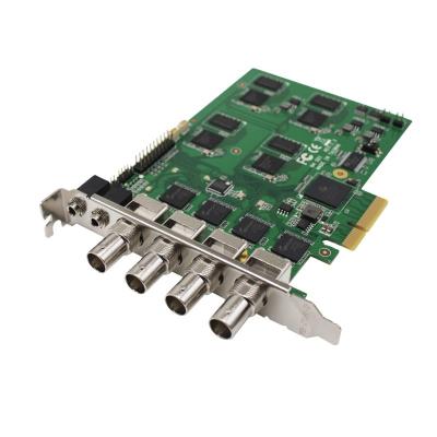 China PCIE 1080P60 Cartão de captura de vídeo 3G-SDI de 4 canais H264 SDK Suporte para streaming de jogos à venda