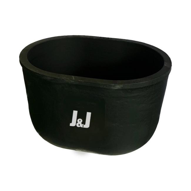 Oval Type Crucible sample showing side view