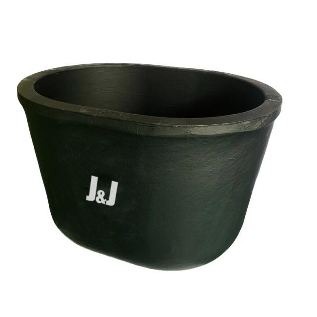 Oval Type Crucible sample showing top view