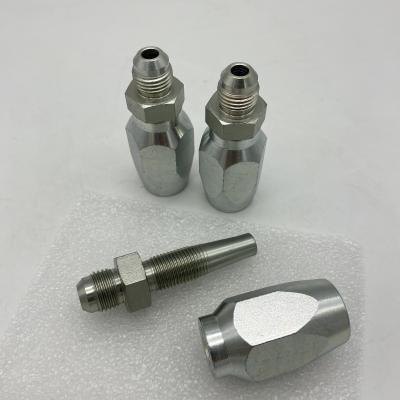 China 45# 20# Carbon Steel Reusable Hydraulic Crimp Fittings for sale