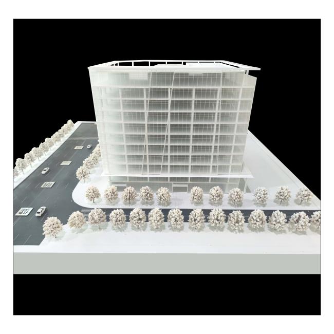 Architectural model - glass facade detail