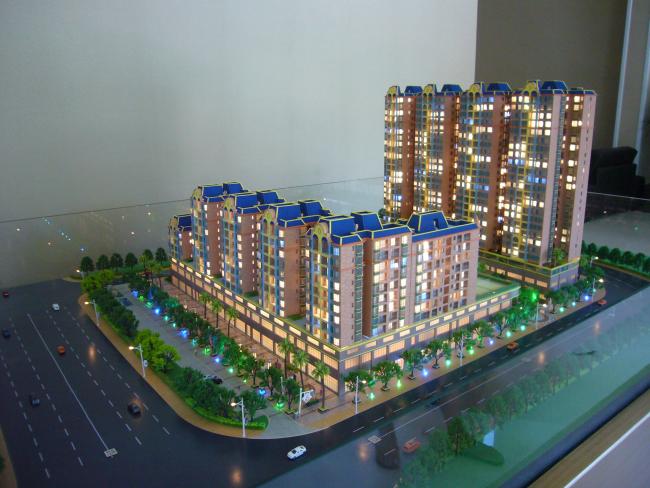 Architectural Model of Residential Apartment Complex
