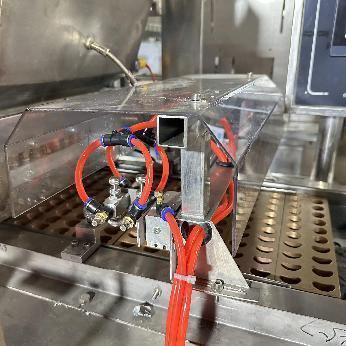 중국 고생산성 50kW 로릴팝 사탕 제조 기계 자동 험미 사탕 생산 판매용