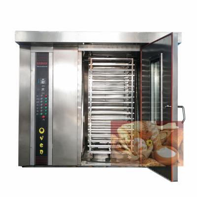 Chine 68 plateaux bon gaz diesel électrique avec fonction de vapeur biscuit gâteau pain four rotatif automatique à vendre