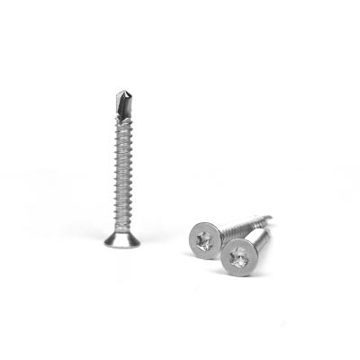 中国 黄色ステンレススチール Sus 304 Csk Torx フラットヘッドセルフドリリングスクリュー インオックス3.9x25mm 販売のため