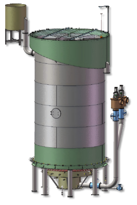 ZFZ Intelligent Pneumatic Flotation Column diagram showing internal structure and components
