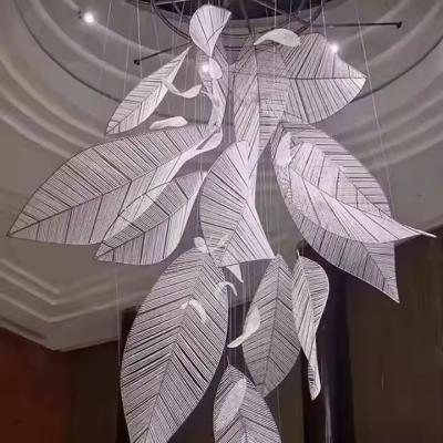 중국 호텔 로비 레스토랑 회의실 클럽 빌라 부문 예술 장식 크리스탈 잎 사불 수명 30000 시간 판매용