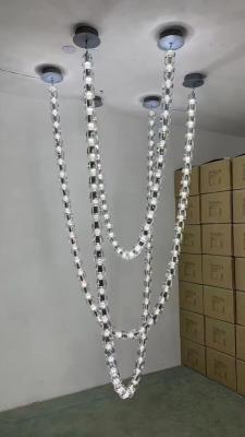 China Hotel Lobby Villa Staircase Custom Project Chain Chandelier Custom LED Pendant Lamp for sale