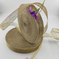 Quality DIY Jute Ribbon with 25mm Hemp Jute Webbing Simple Style Burlap Fish Silk Ribbon for sale