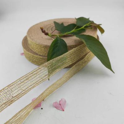 DIY Jute Ribbon with 25mm Hemp Jute Webbing Simple Style Burlap Fish Silk Ribbon