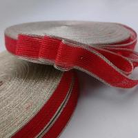 Quality Colorful Edge Fishing Thread Jute Ribbon Curtain Hook Fabric Ribbon for Bag Belt for sale