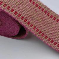 Quality Manufacturers Customized Jute Webbing Double Color Backpack Strap with Custom Colors for sale