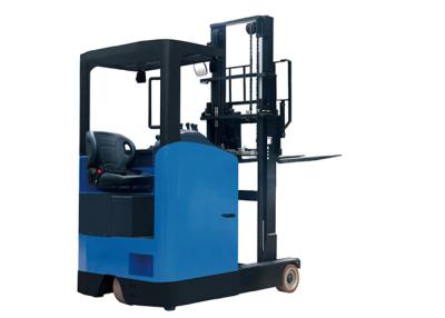 China Seat Type Electric Pallet Stacker Of Bolt Fixed Back Cover With Protect Overhead for sale