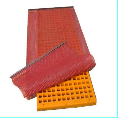 China Tufflex Mining Screen 3mm Square Holes Polyurethane-Coated Anti-Blinding for sale