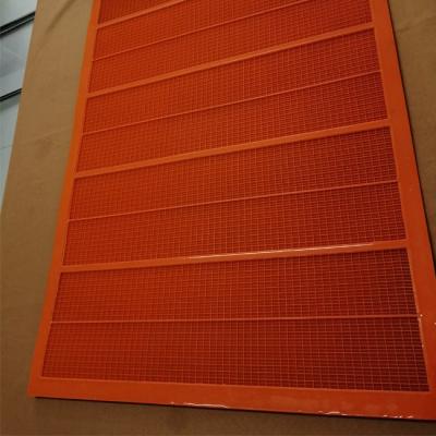 China Orange High-Wear PU Screen Panel 0.5mm Mesh for Wet Sieving for sale