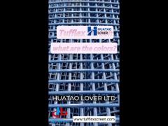HUATAO 스틸 와이어 구조가 내장 된 슬롯 폴리 유레탄 망