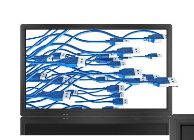 China Van het Schermmonitors van de hoge Resolutie de Slimme Multiaanraking Desktop 32inch met Geleide Sensoren Te koop