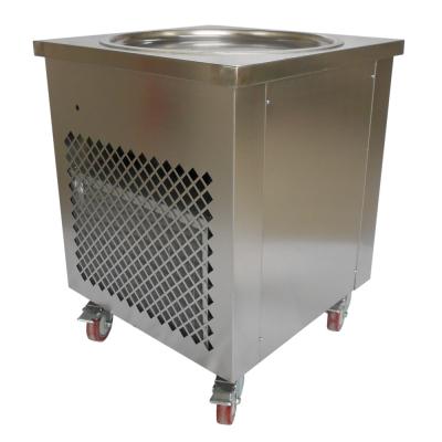 Cina Piatto di freddo della pentola della macchina del rotolo fritto manuale semplice del gelato di operazione singolo in vendita