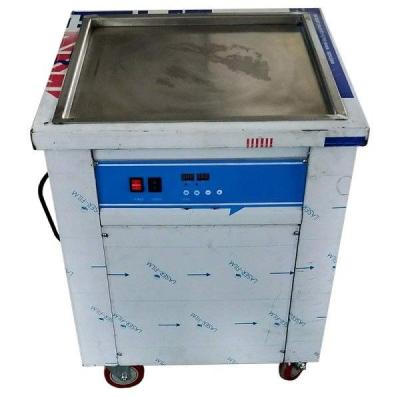 Cina Macchina fritta scalpore a forma di quadrate del gelato della pentola con il compressore di Toshiba in vendita