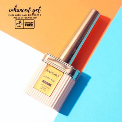 China SAGALAGA Nail Reinforcing Gel Nail Polish Long Lasting Soak Off Strong Adhesive Gel Polish Wholesale Salon Supplier for sale
