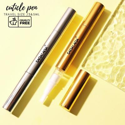 China Nail Cuticle Oil Brush Pens Gold Private Label Nail Care With Vitamins Moisturized Nail Polish Repair Pen for sale
