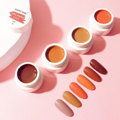 China High Pigment Art Uv Painting One Stroke Nail Pod Line Cream Gel Paint for sale
