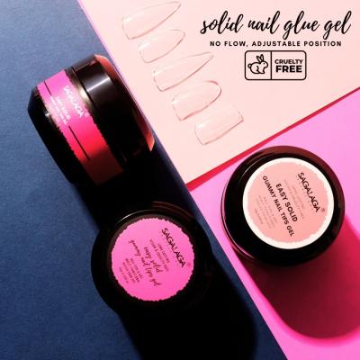 China Professional Soft Gel Tips Stick Glue Private logo Solid Extension Tips Hard Gel with 3D Flower Nail Art Gel for sale