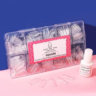 China SAGALAGA OEM 7g Mini Professional Beauty False Press on Nail Glue Brush Professional for Transparent Nail Art Adhesives for sale