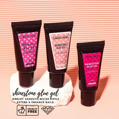 China 30g Tube Package Private Label Strong Adhesive Nail Rhinestone Glue Gel Polish for Nail Salon DIY Nail Art for sale