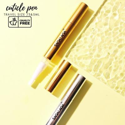 China Revitalizing Format Rose Gold Nail Cuticle Oil Pen Custom Oil Cuticle Nails Private Label Oil Pen Tube With Logo Brush for sale
