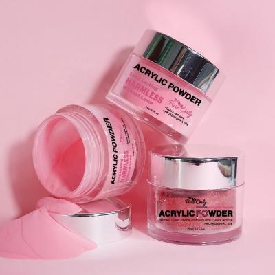 China Private Label Acrylic Powder for Nail Excellent Nail Art Effect 30g Acrylic Nails Powder Cover Pink No Need Lamp Holographic for sale