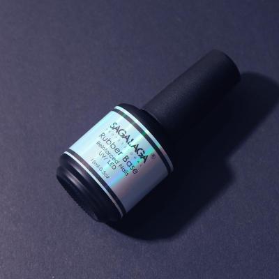 China Customs Logo Rubber Base Coat Non-Toxic Clear Base Coat Rubber Gel Polish for Professional Salon and Long Lasting Results for sale