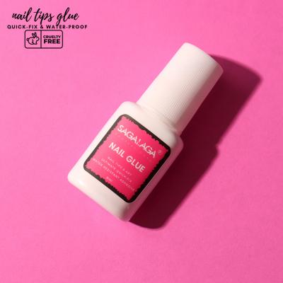 China MSDS Certified SAGALAGA 8ml Nail Glue for Press on Nail No Uv Lamp Private Logo Soft Gel Nail Tips Adhesive Glue for sale