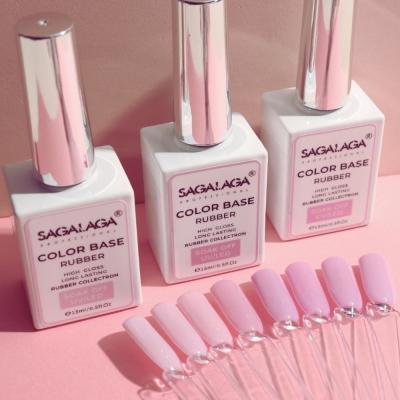 China Certificate Ingredients list UV Gel for Thick Nail Gel Coat Color Rubber Base Coat Gel Polish at Professional Nails for sale