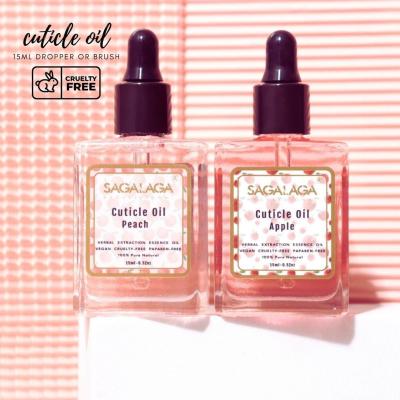China Nail Skin Moisture Private Label 15ML Cuticle Revitalizer Oil Custom Logo Dropper Bottle Vitamin E Jojoba Oil Nail Supplies for sale