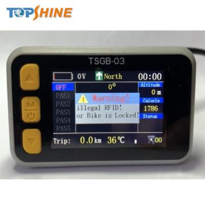 중국 온도 탐지를 가진 장치 LCD 디스플레이를 추적하는 소형 방수 다채로운 Ebike GPS 판매용